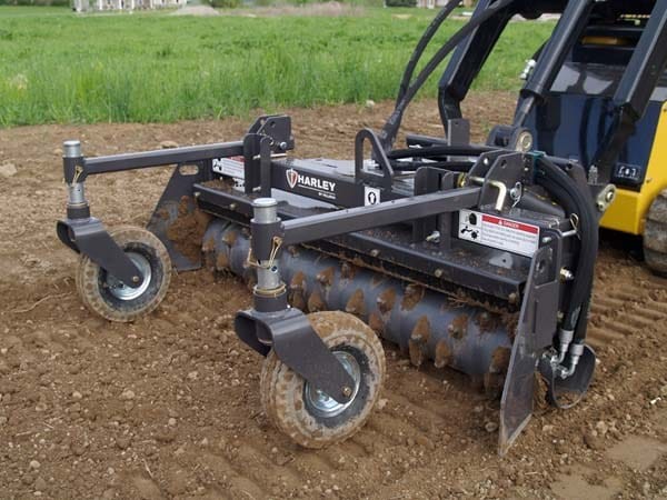 Rent the Power Box Rake (Skid Steer Attachment) | AC&E Rentals